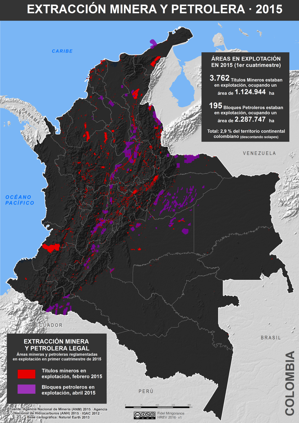 07. Extracción minera y petrolera, Colombia 2015 - geoactivismo.org